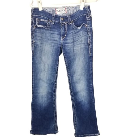 Ariat | Jeans | Ariat Womens 27s Blue Medium Wash Denim Low Rise S ...